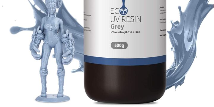 Anycubic Grey Colored Based UV Resin Standard - Grit3D